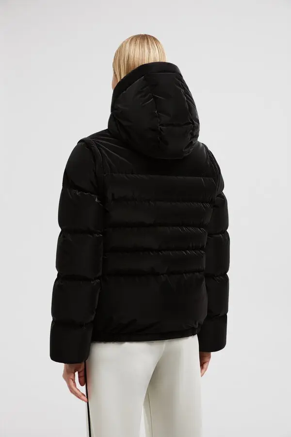 Moncler Allymes 2-In-1 Hooded Short Down Jacket - Black