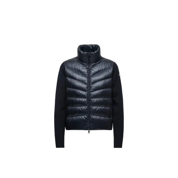 Moncler Padded Wool Cardigan - Blue