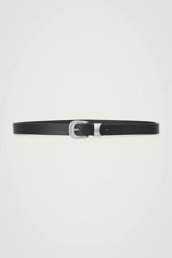 Cos Leather Western Belt - Black