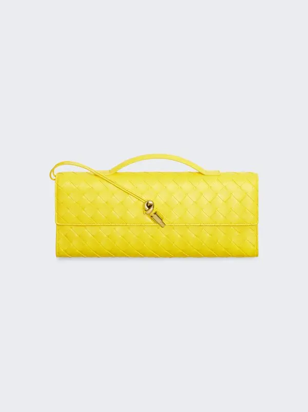 Bottega Veneta Andiamo Clutch Bag - Yellow