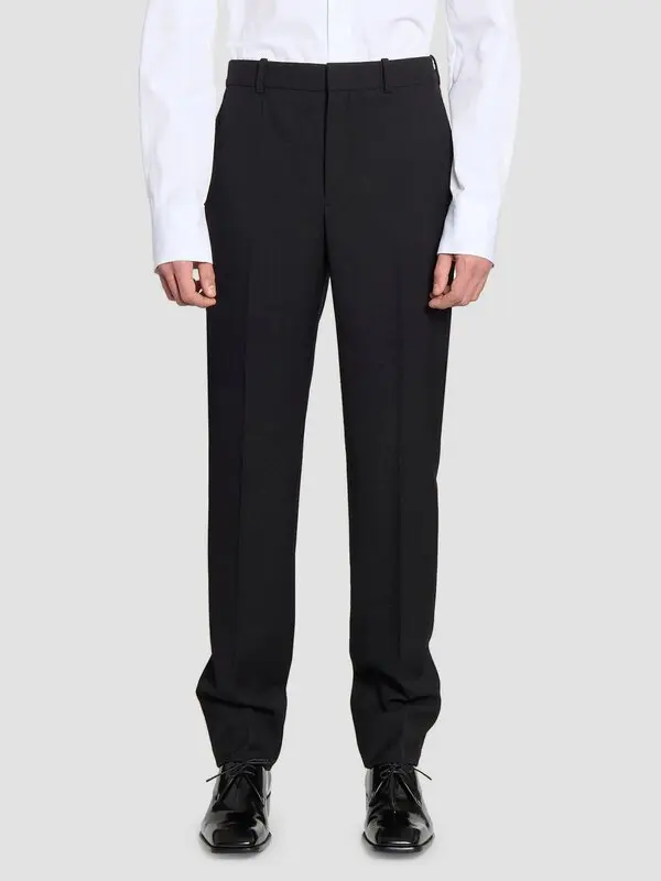 Saint Laurent Pants In Wool Gabardine