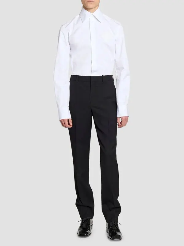 Saint Laurent Pants In Wool Gabardine