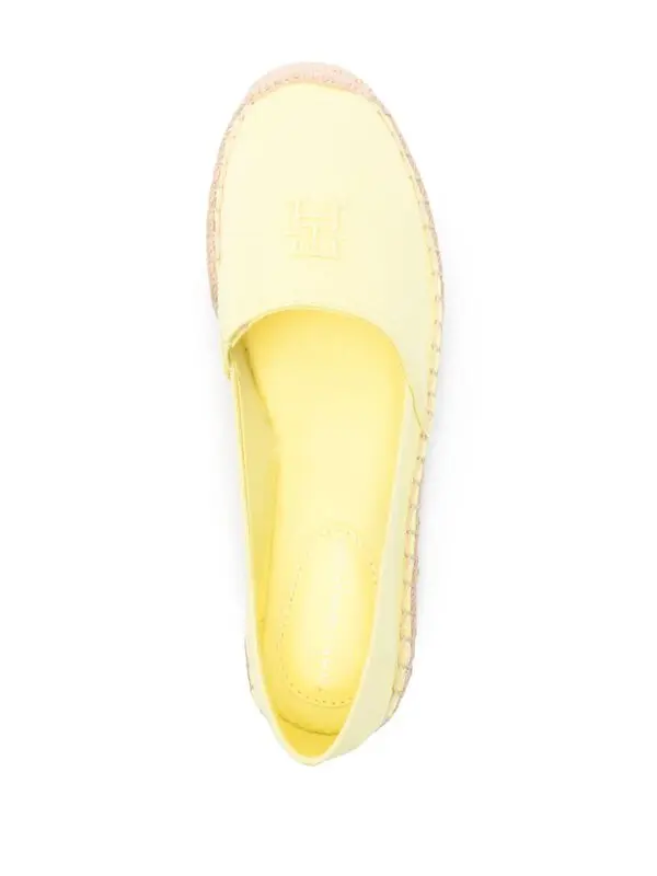 Tommy Hilfiger Logo-embroidered Espadrilles - Yellow