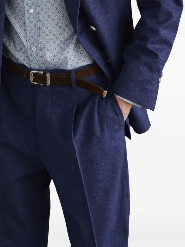 Brunello Cucinelli Wool-cashmere Tailored Trousers