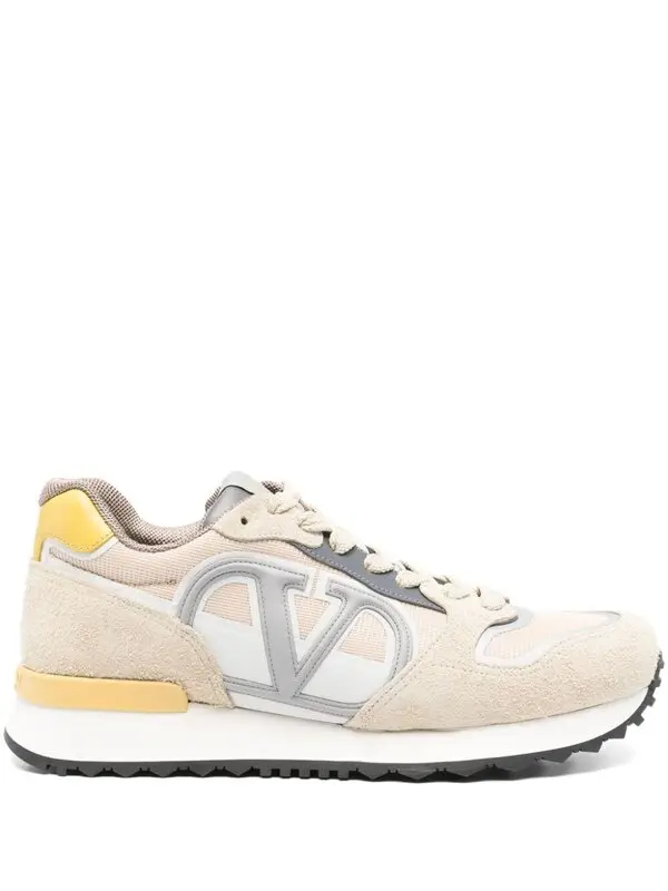 Valentino Garavani Vlogo Lace-up Sneakers - Neutrals