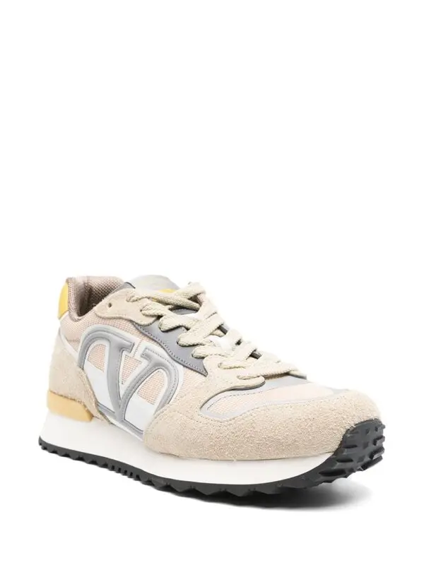 Valentino Garavani Vlogo Lace-up Sneakers - Neutrals