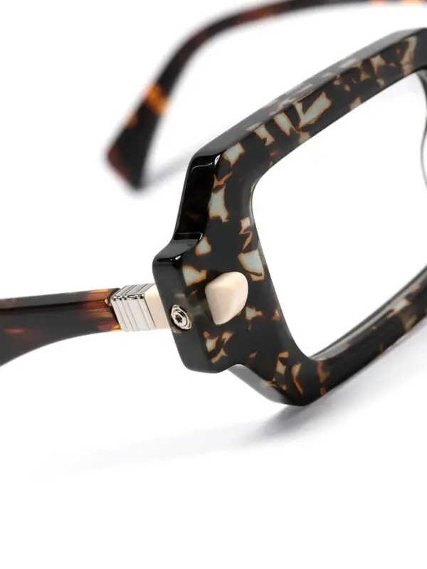 KUBORAUM Tortoiseshell Rectangle Eyeglasses
