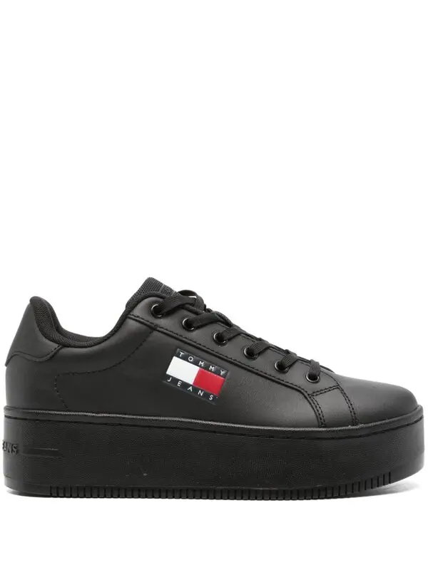 Tommy Hilfiger Flatform Leather Sneakers