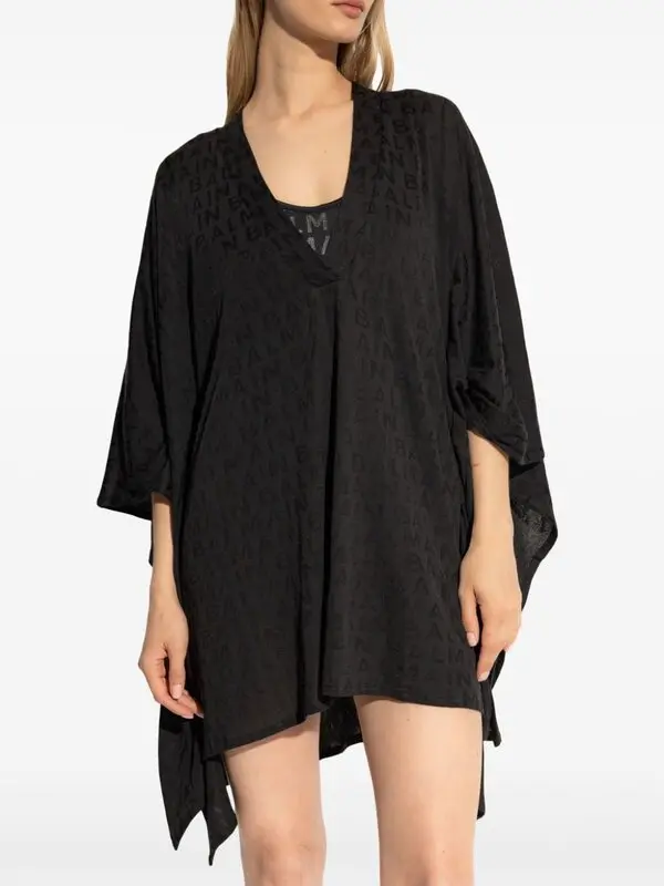Balmain Logo-jacquard Beach Minidress