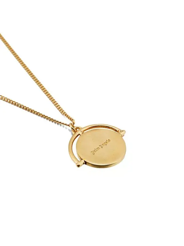 Palm Angels Monogram Pendant Chain Necklace