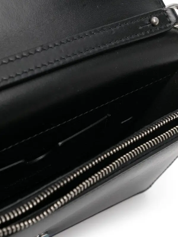Off-White Slogan-print Leather Crossbody Bag