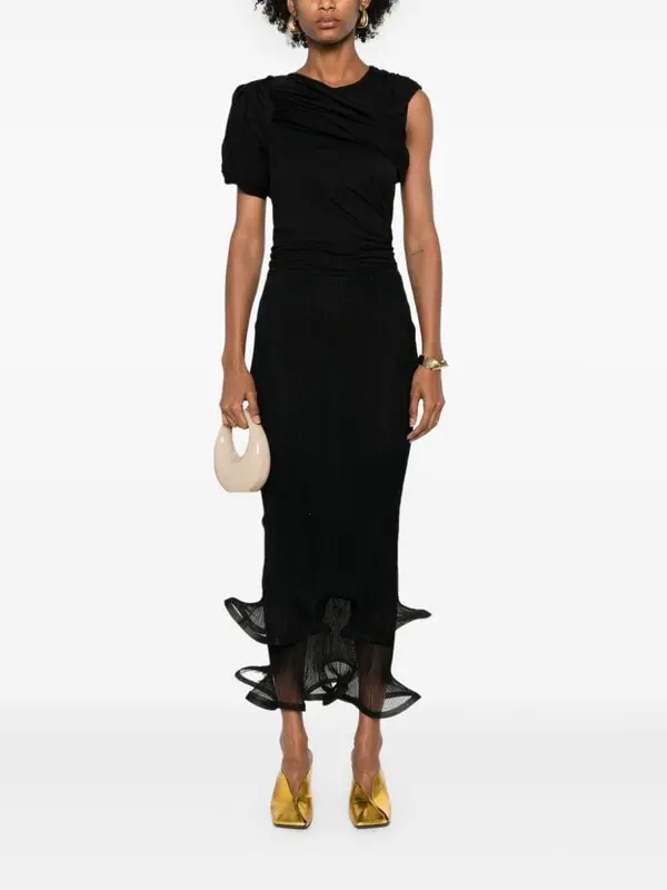 Simkhai Kelso Ruffle-detail Skirt - Black