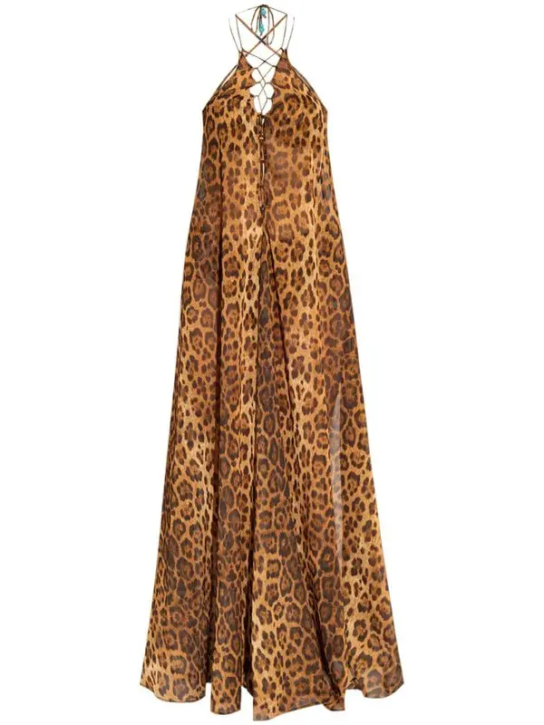 animal print beach dress Gottex Beach Life Solena Crpe Beach Dress Cover-Up