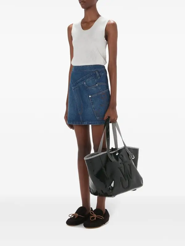 JW Anderson Twisted Denim Mini Skirt - Blue