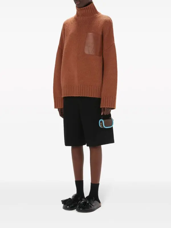 JW Anderson Anchor-logo Ribbed-knit Jumper