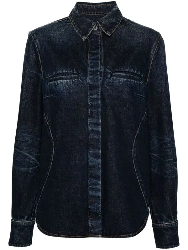 FERRAGAMO Whiskered Denim Shirt