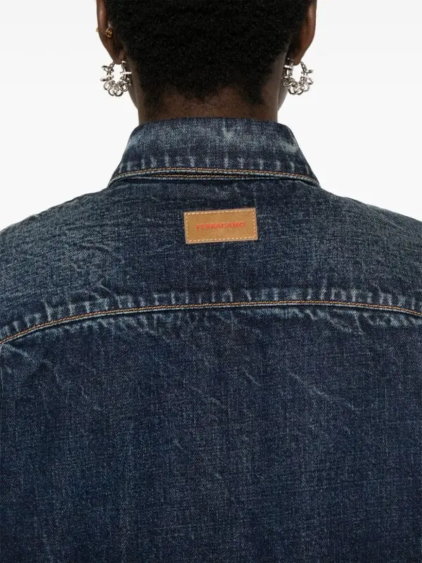 FERRAGAMO Whiskered Denim Shirt