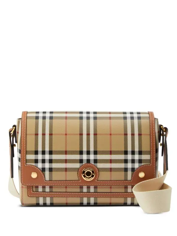 Burberry Check Pattern Crossbody Bag - Neutrals