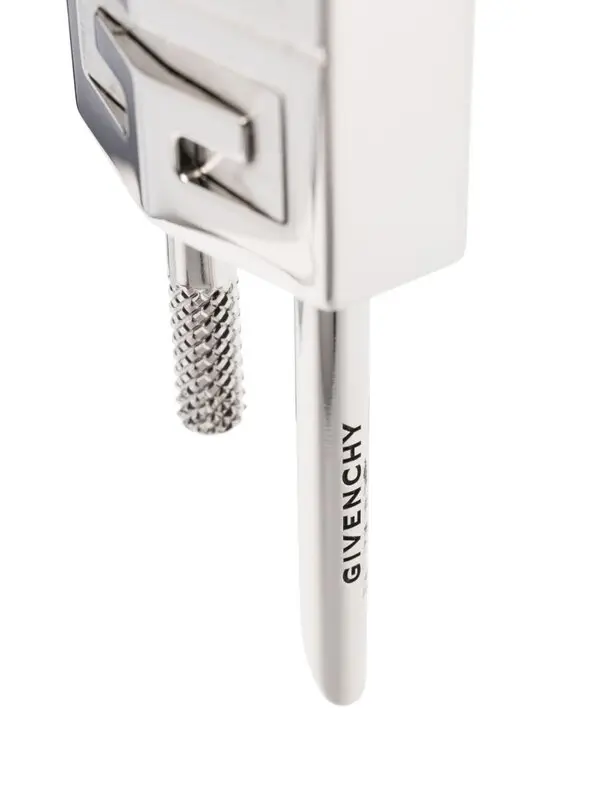 Givenchy Engraved-logo Padlock Keyring