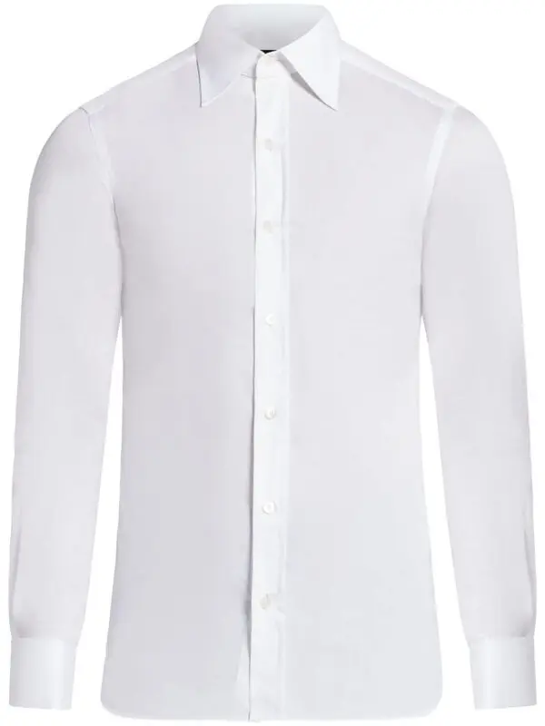 TOM FORD Spread-collar Cotton Shirt