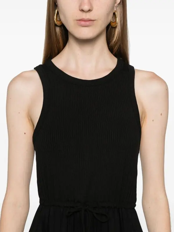 tommy hilfiger sleeveless shirt dress Tommy Hilfiger Women's Smocked Waist Sleeveless Shirt Dress