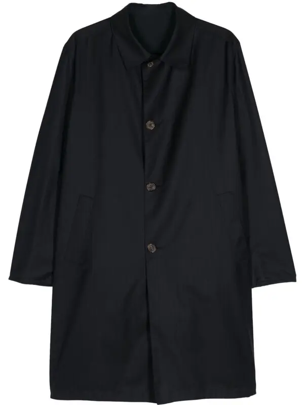 Kiton Pinstripe Single-breasted Coat