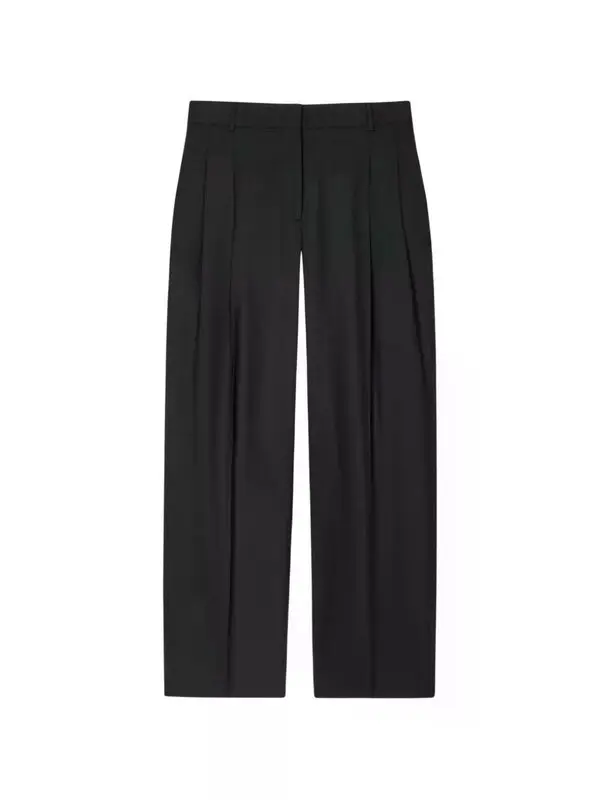 Paul Smith Tapered-leg Wool Trousers - Black