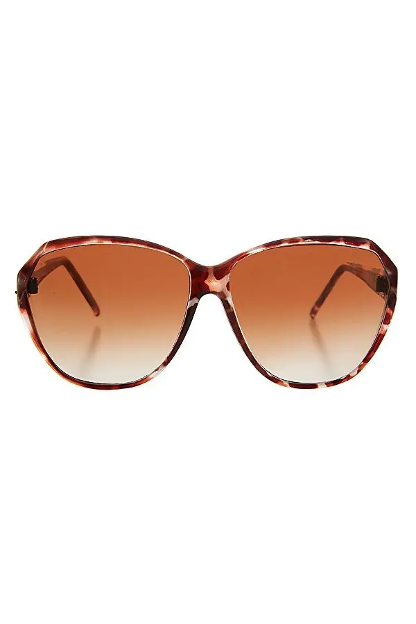 SUNGLASS MUSEUM Vintage Nessa Sunglasses Selected By - Brown Motif