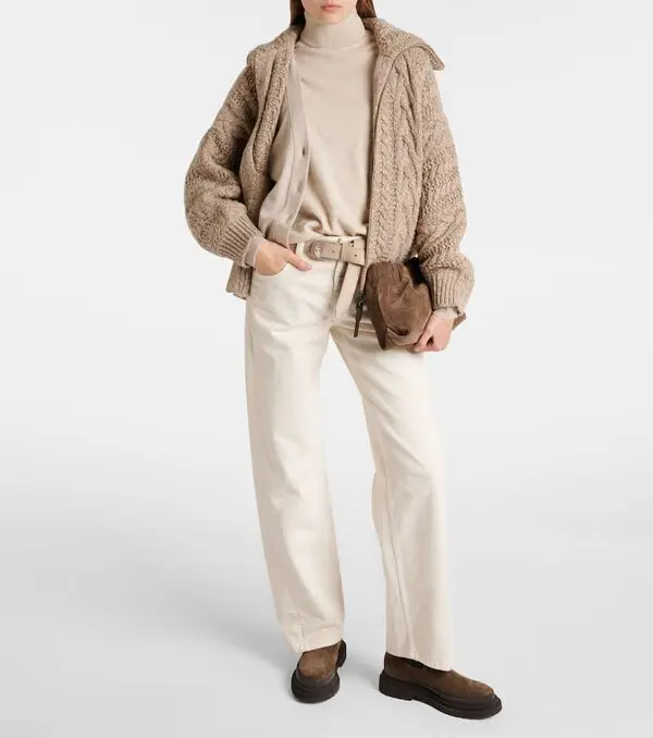 Brunello Cucinelli Cashmere Turtleneck Sweater - Neutrals