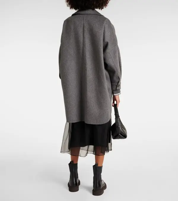 Brunello Cucinelli Oversized Cashmere Car Coat