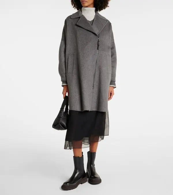 Brunello Cucinelli Oversized Cashmere Car Coat