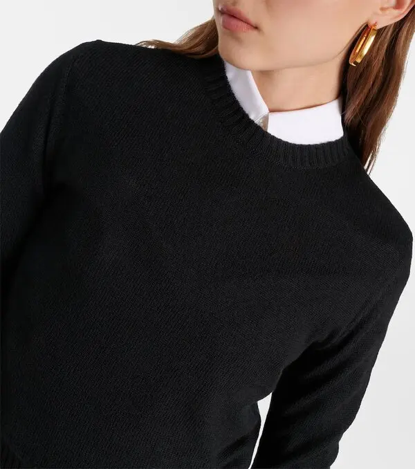 JIL SANDER Wool Sweater - Black