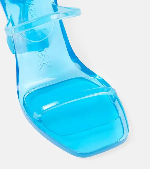 Amina Muaddi Brito 95 Pvc Sandals - Blue
