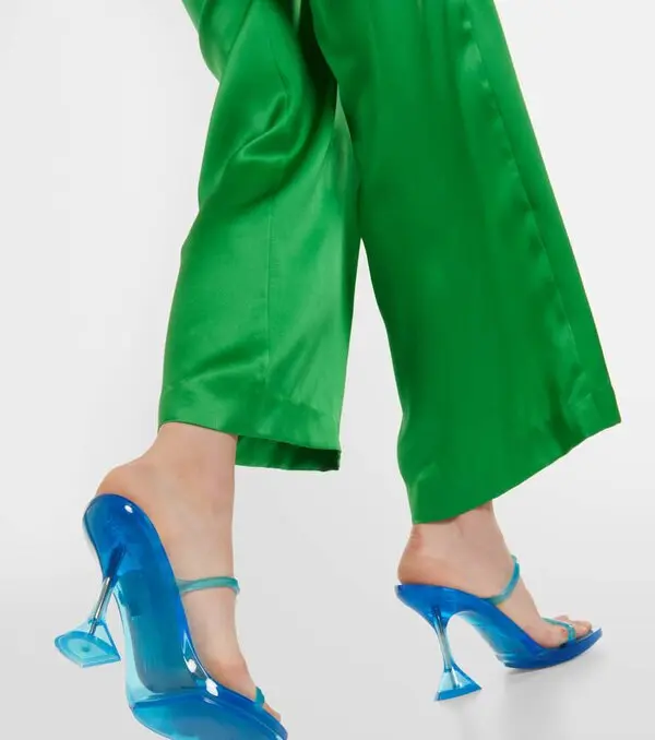 Amina Muaddi Brito 95 Sandals - Blue