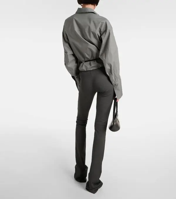 Attico Cutout Flared Pants