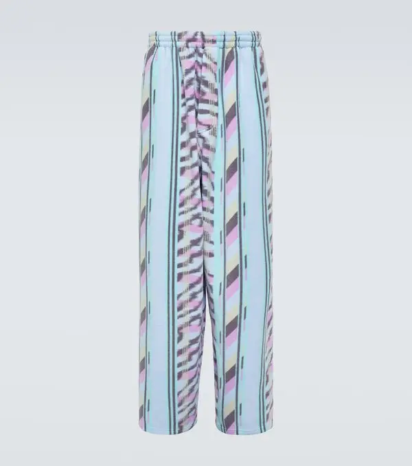 Balenciaga Printed Fleece Sweatpants - Multicoloured