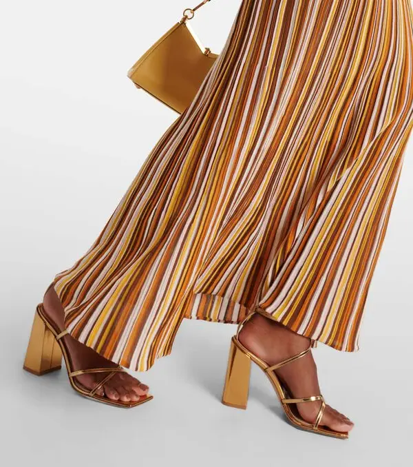 Faithfull The Brand Citara Striped Cotton-blend Maxi Dress