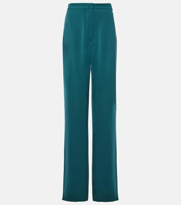 Max Mara Medusa High-rise Straight Pants - Grey