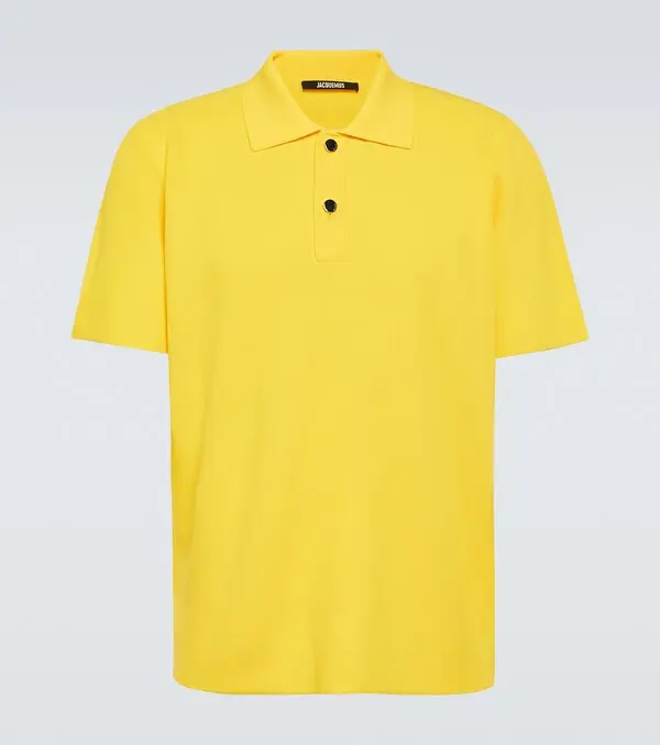 Jacquemus Le Polo Maille Piqué Polo Shirt - Yellow