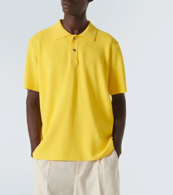 Jacquemus Le Polo Maille Piqué Polo Shirt - Yellow
