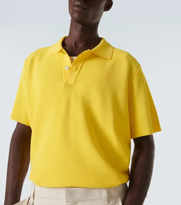 Jacquemus Le Polo Maille Piqué Polo Shirt - Yellow