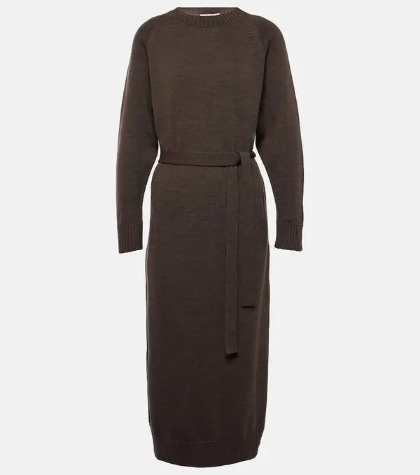 Max Mara Virgin Wool Midi Dress