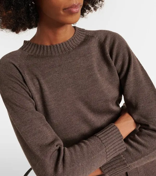 Max Mara Virgin Wool Midi Dress