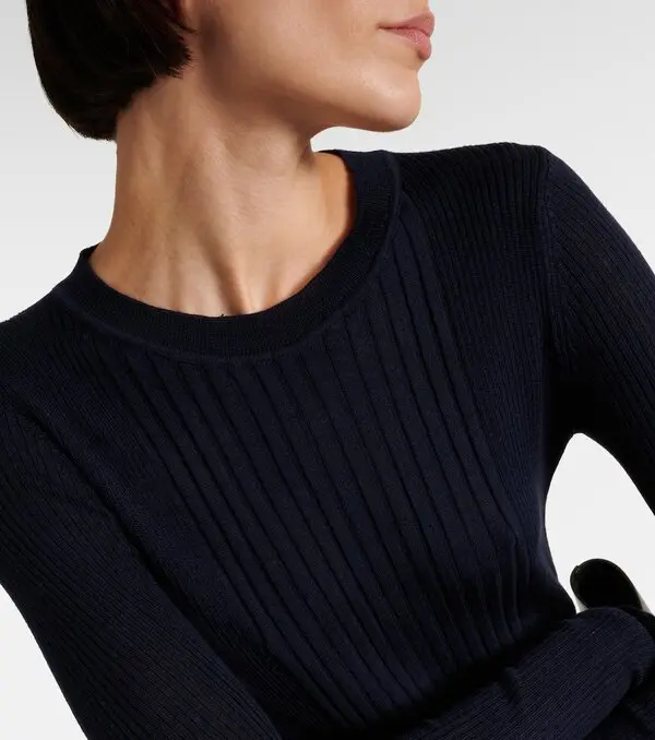 Proenza Schouler Cassidy Wool And Silk Sweater - Blue