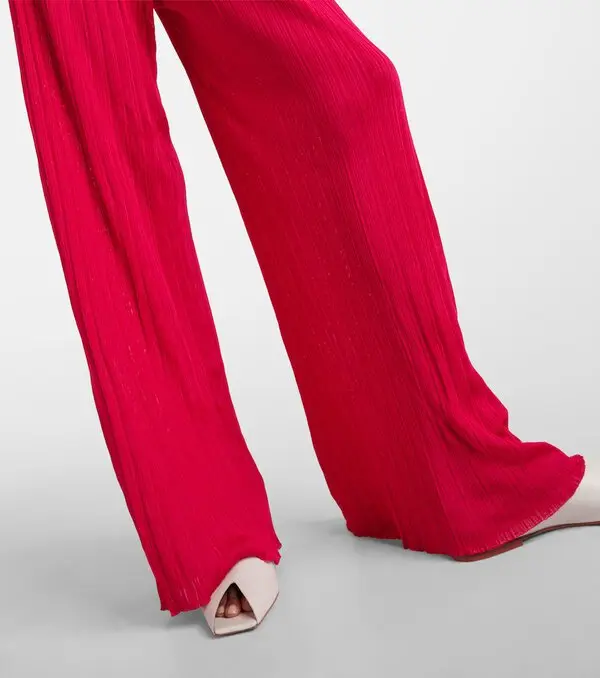Alaïa Strapless Pleated Jumpsuit