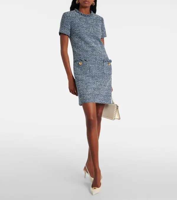 Valentino Garavani Tweed Denim Minidress