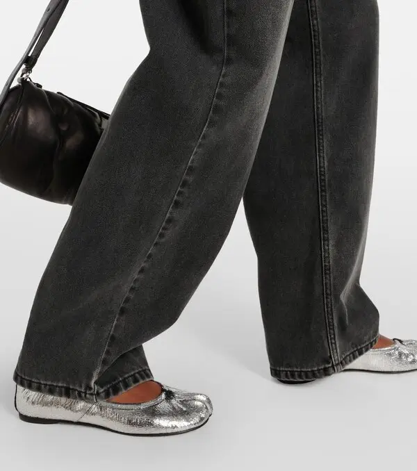 MAISON MARGIELA Cutout High-rise Tapered Jeans