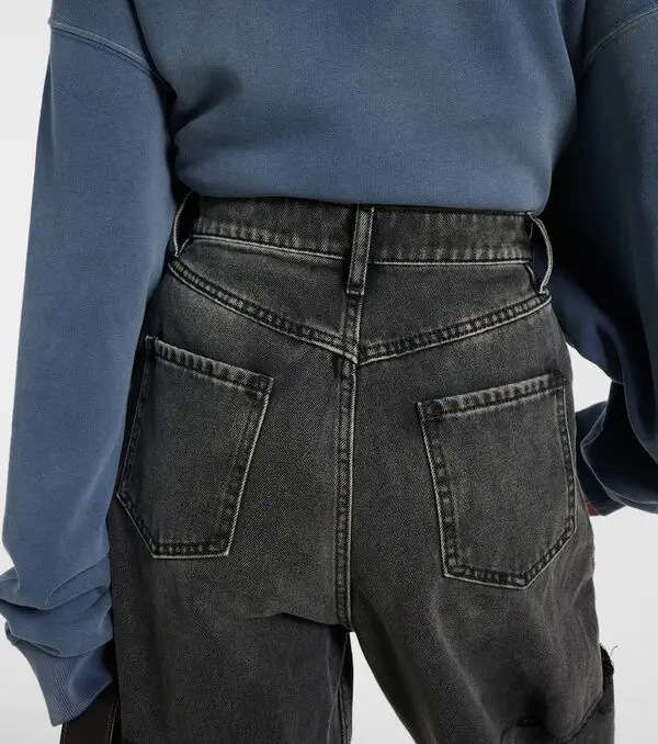 MAISON MARGIELA Cutout High-rise Tapered Jeans