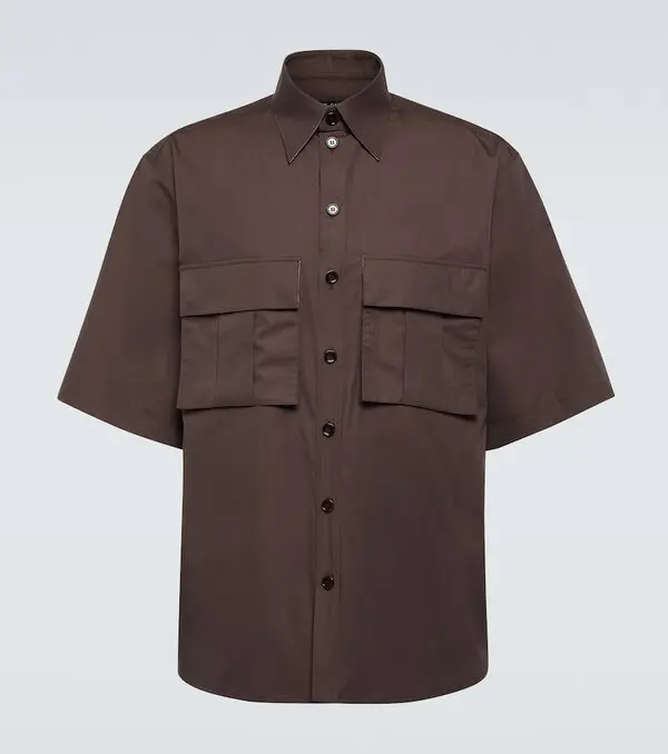 Dolce & Gabbana Cotton And Silk Poplin Shirt