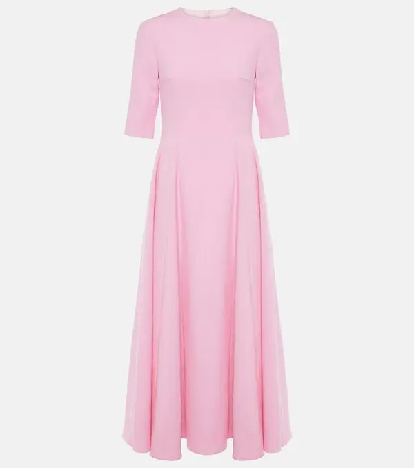 EMILIA WICKSTEAD Georgie Wool Midi Dress - Pink
